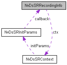 NVIDIA DeepStream SDK API Reference: NvDsSRRecordingInfo Struct Reference
